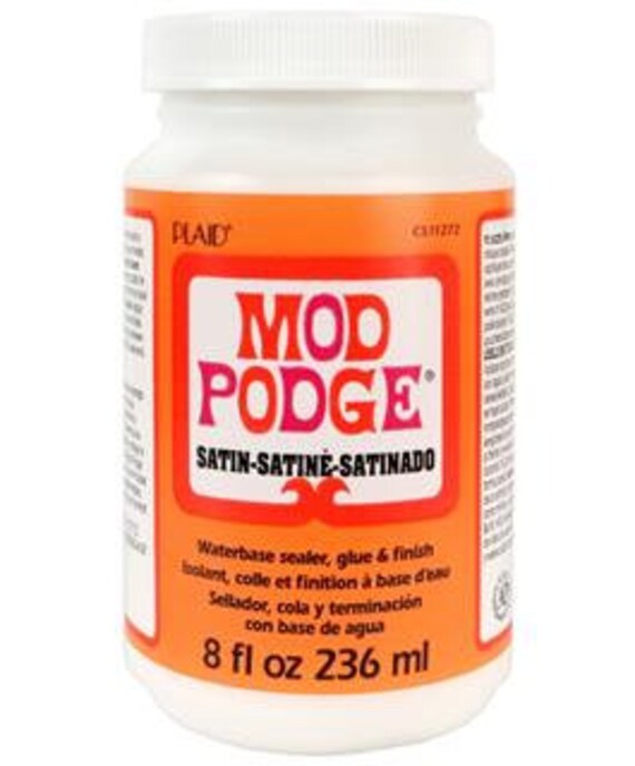 Mod Podge 8oz Satin Mod Podge Clear Mod Podge Satin Mod | Etsy