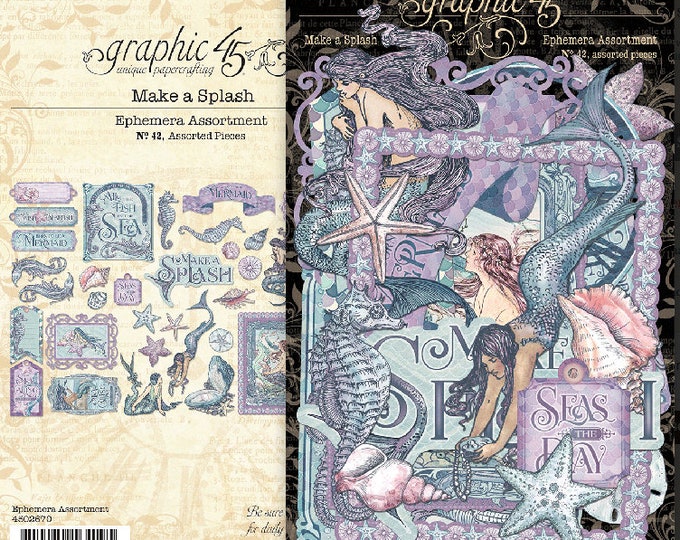 Graphic 45 Make A Splash Ephemera - G45 - Ephemera Cards - Graphic 45 ...