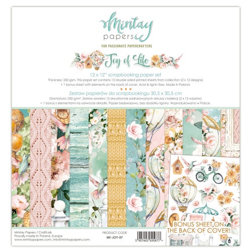 LIMITED STOCK 12x12 Florabella Mintay Paper Pack Double - Etsy