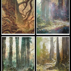 Mysterious Forest A4 Rice Paper Set - Rice Paper Set - Forest Rice ...