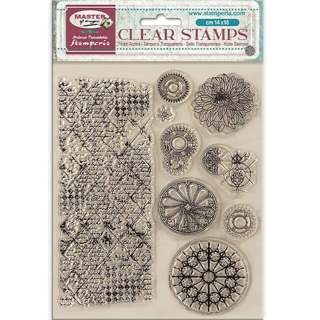 Stamperia Acrylic Stamp - Master of Magic Stamp - Border and Circles ...