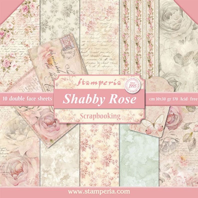 LIMITED STOCK Stamperia Shabby Rose Cardstock Double Sided - Etsy