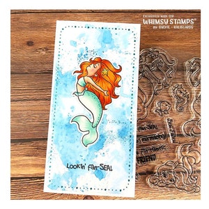 Mermaid Moments Clear Stamps - Mermaid Cling Stamp - Clear Cling Stamp ...
