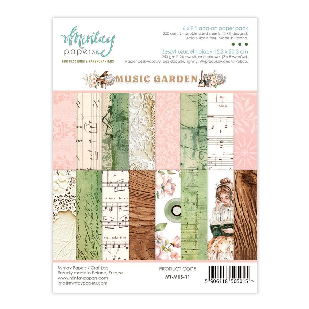 Mintay 6x8 Music Garden Cardstock - Double Sided Paper - 6x8 Cardstock ...