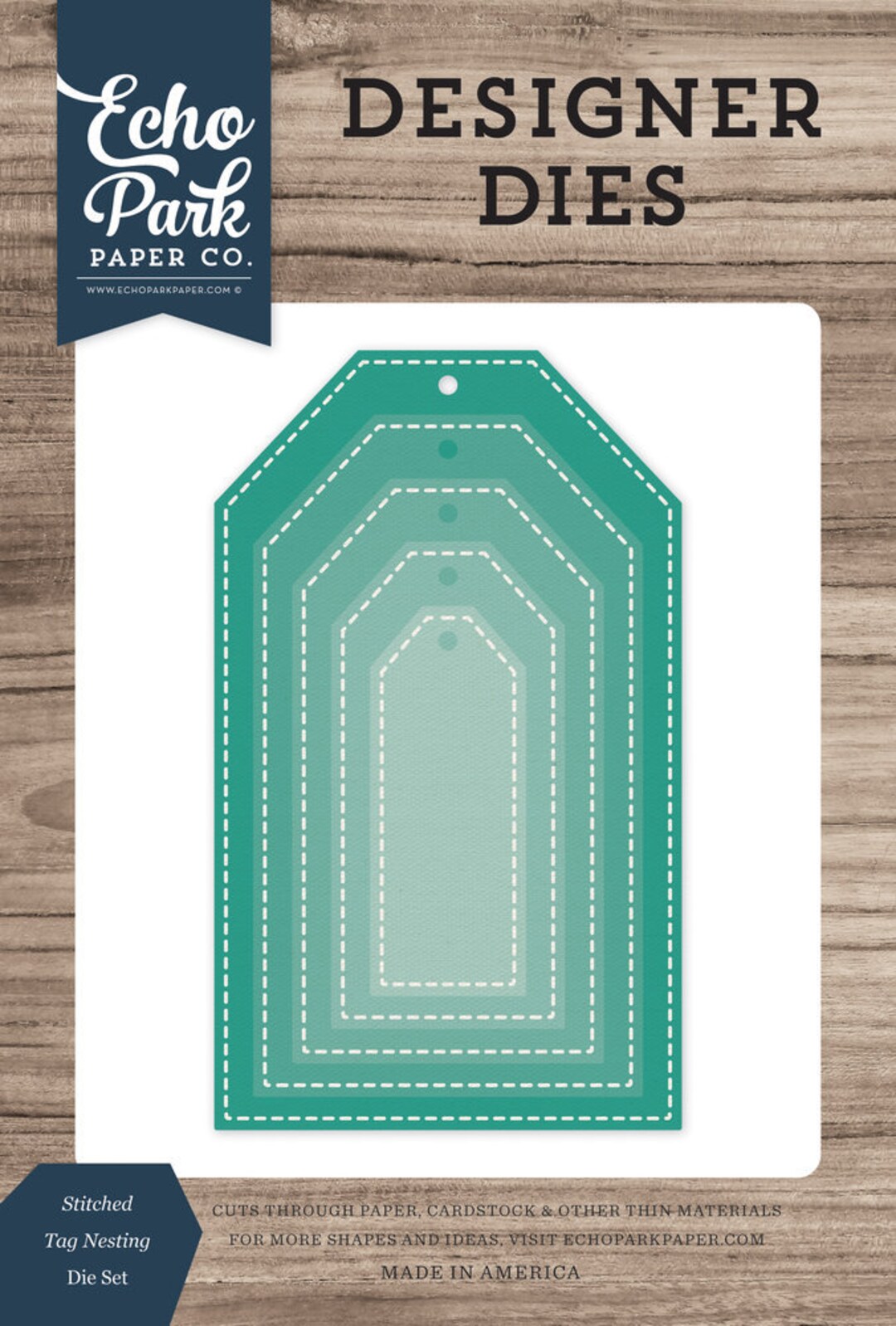 Echo Park Stitched Tag Nesting Die Set - Echo Park - Designer Dies ...