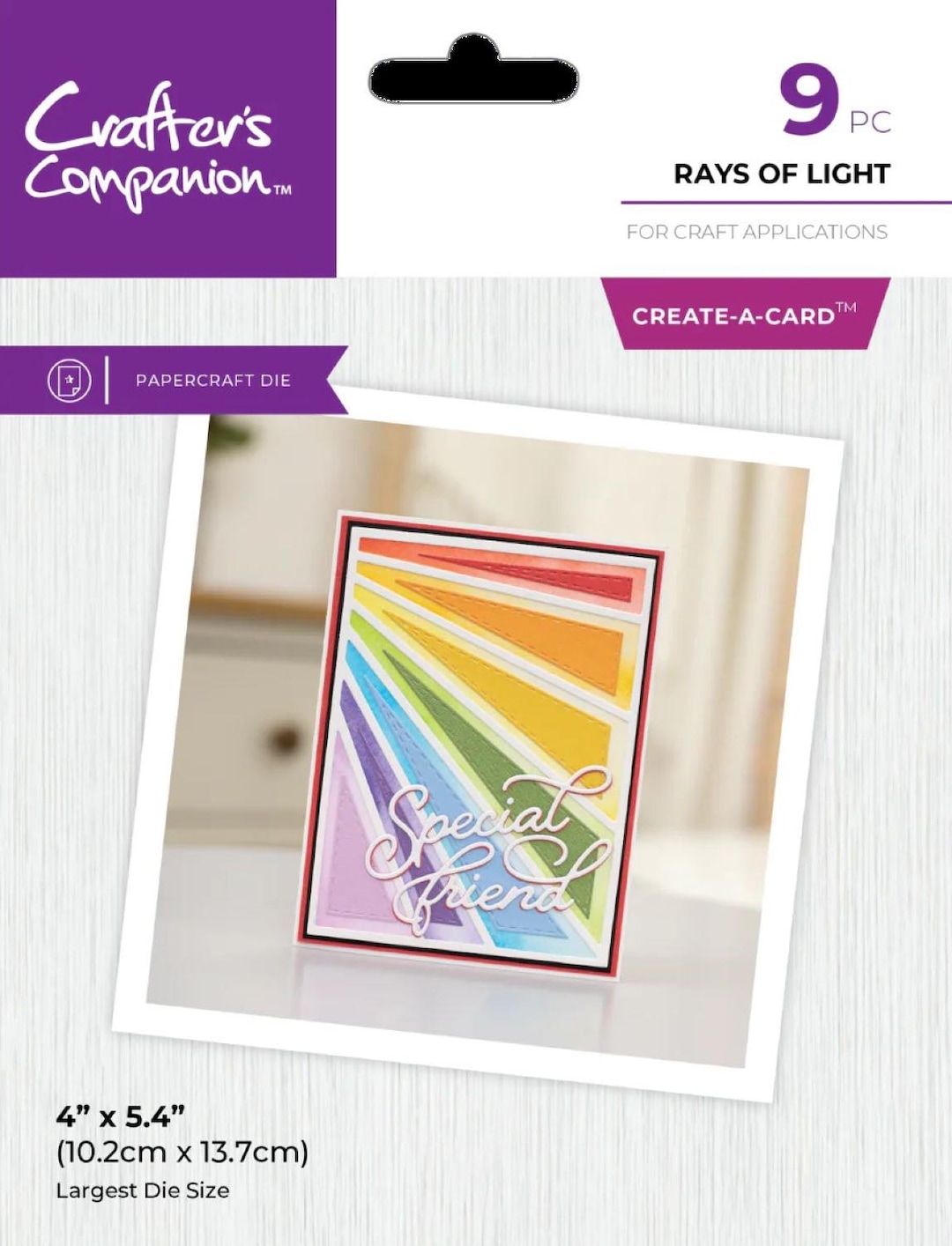 Crafter's Companion Rays of Light Die - Create A Card Die - LAST CHANCE ...