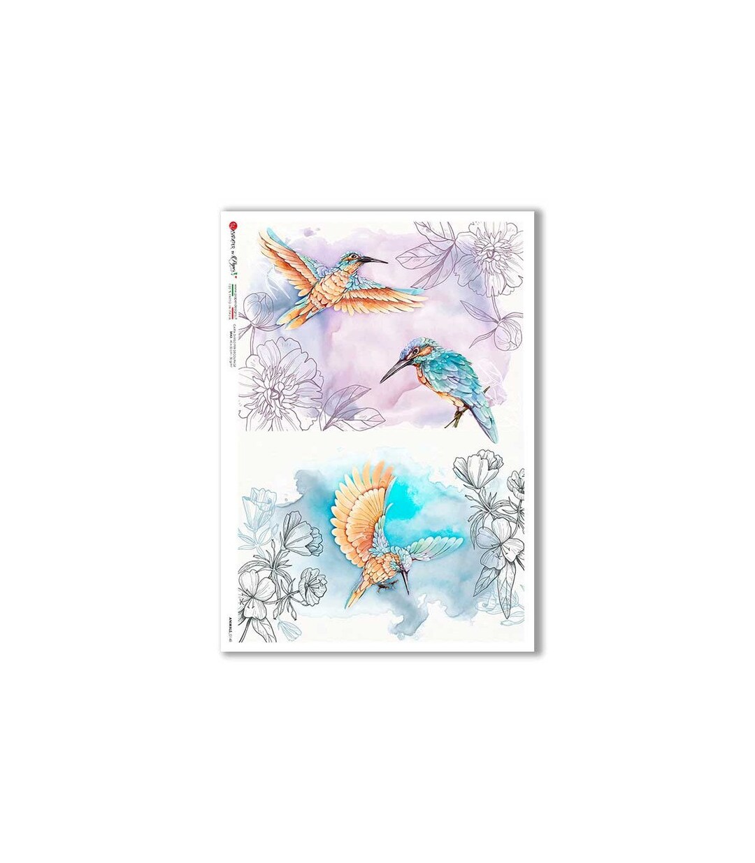 Paper Designs Rice Paper - Animals - Animal Rice Paper - Decoupage Rice ...