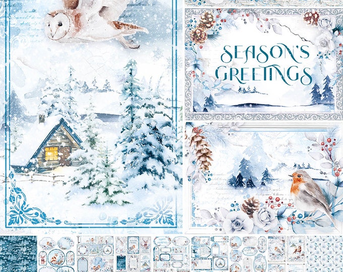 Ciao Bella A4 Winter Journey Creative Pad - Ciao Bella Paper - A4 ...