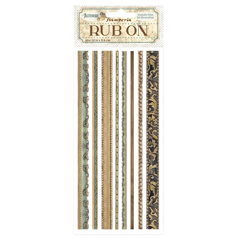 Stamperia Alterego Rub Ons - Animal Decor Transfers - Transfer Film ...