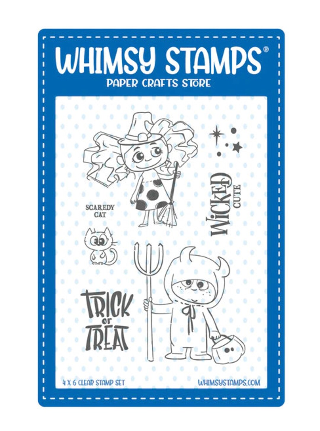Whimsy Stamps Wicked Cute Clear Stamps - Clear Cling Stamps - Halloween ...