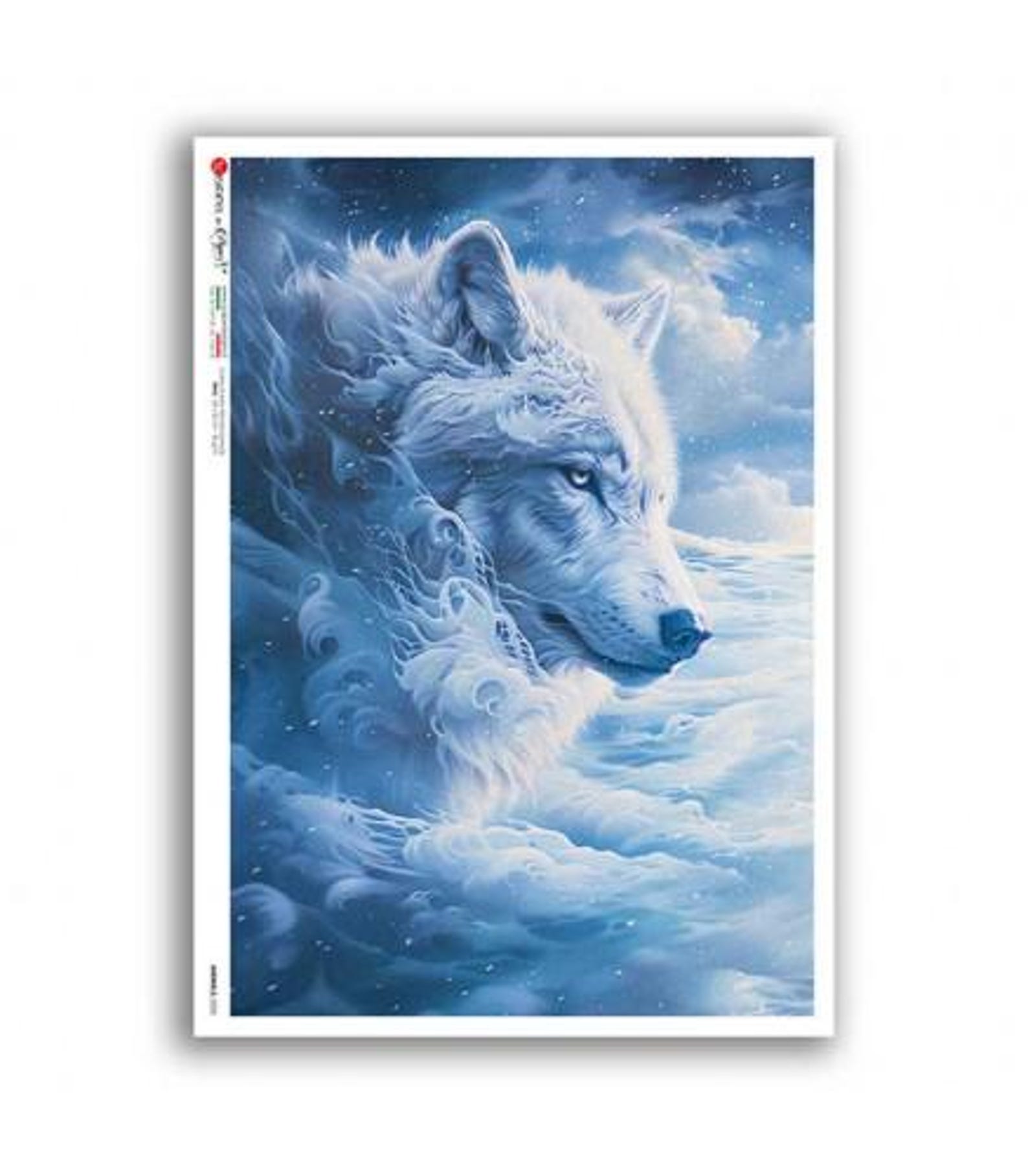 Paper Designs A4 Rice Paper - Wolf Rice Paper - Wolves Rice Paper ...