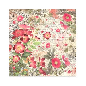 Stamperia Rose Parfum Fabric Sheets - Rose Parfum Collection ...