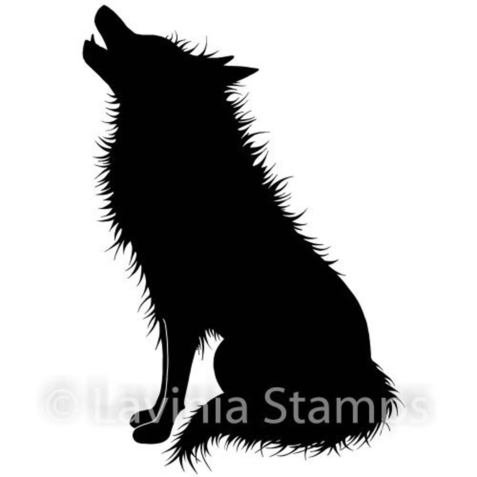 Lavinia Stamps Maka - Animal Stamp - Cling Stamp - Wolf Cling Stamp ...