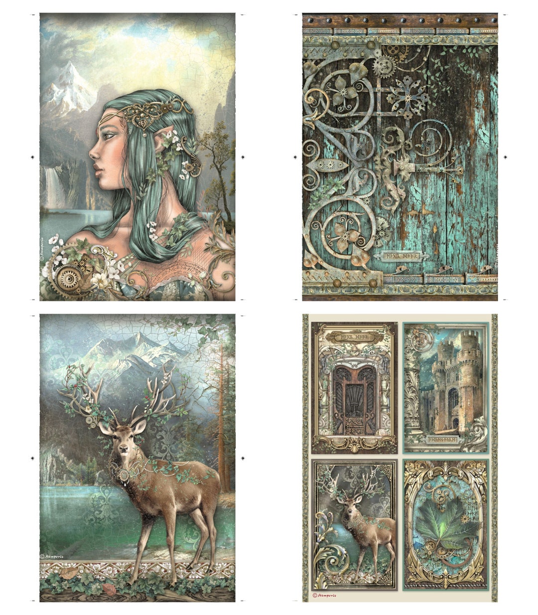 Stamperia A4 Magic Forest Rice Paper - Decoupage Rice Paper - Magic ...