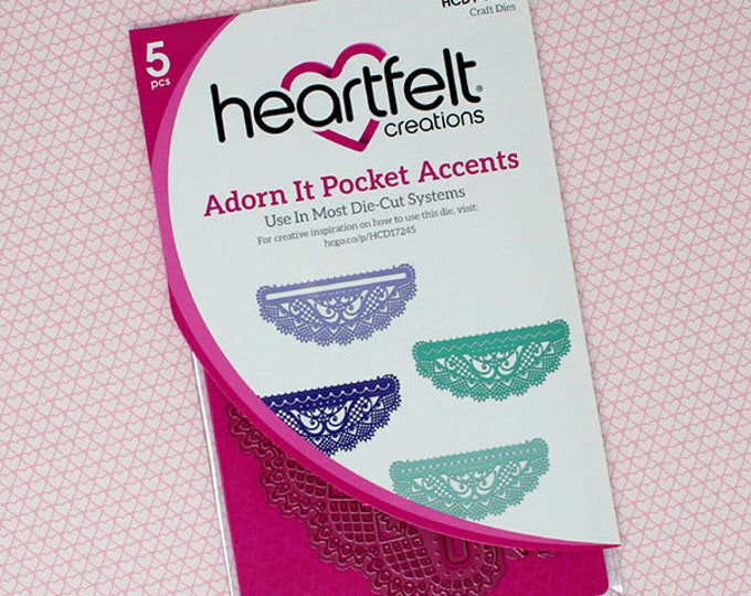 Heartfelt Creations Adorn It Pocket Accents Die - Pocket Die Set ...