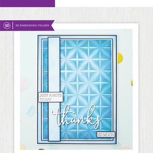 Crafter's Companion Geometric Diamonds 3D Embossing Folder 3D Embossing ...