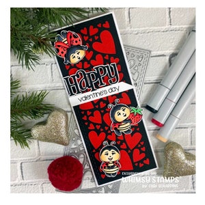 Whimsy Stamps Lady Bugs Clear Stamps - Clear Cling Stamps - Sentiment ...