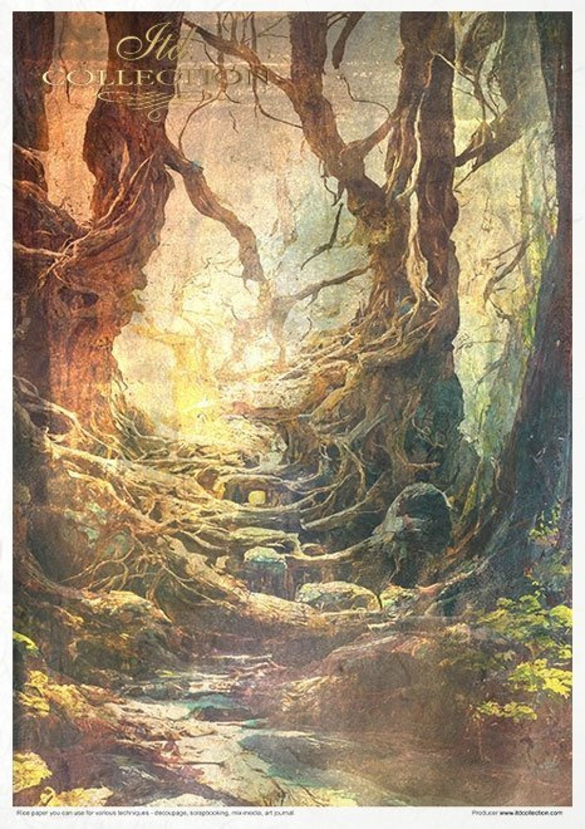 Mysterious Forest A4 Rice Paper Set - Rice Paper Set - Forest Rice ...