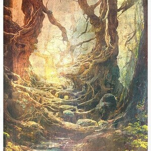 Mysterious Forest A4 Rice Paper Set - Rice Paper Set - Forest Rice ...