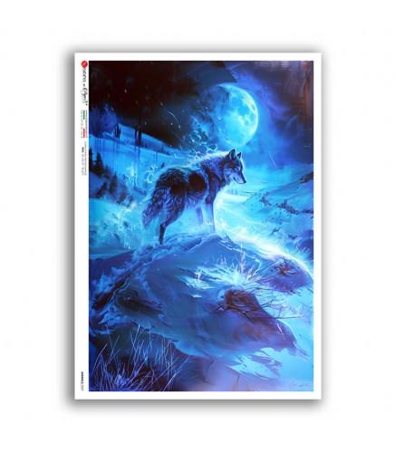 Paper Designs A4 Rice Paper - Wolf Rice Paper - Wolves Rice Paper ...