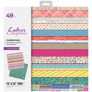 Crafter's Companion 12x12 All Occasions Patterns and Sentiments ...