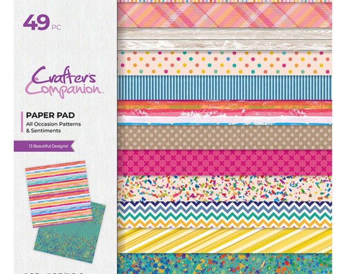 Crafter's Companion 12x12 All Occasions Patterns and Sentiments ...