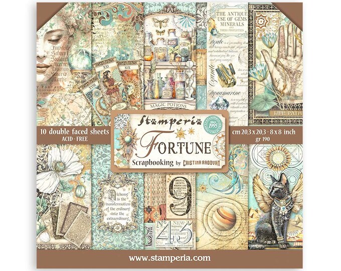 Stamperia 8x8 Romantic Sea Dream - Stamperia - Double Sided Cardstock ...