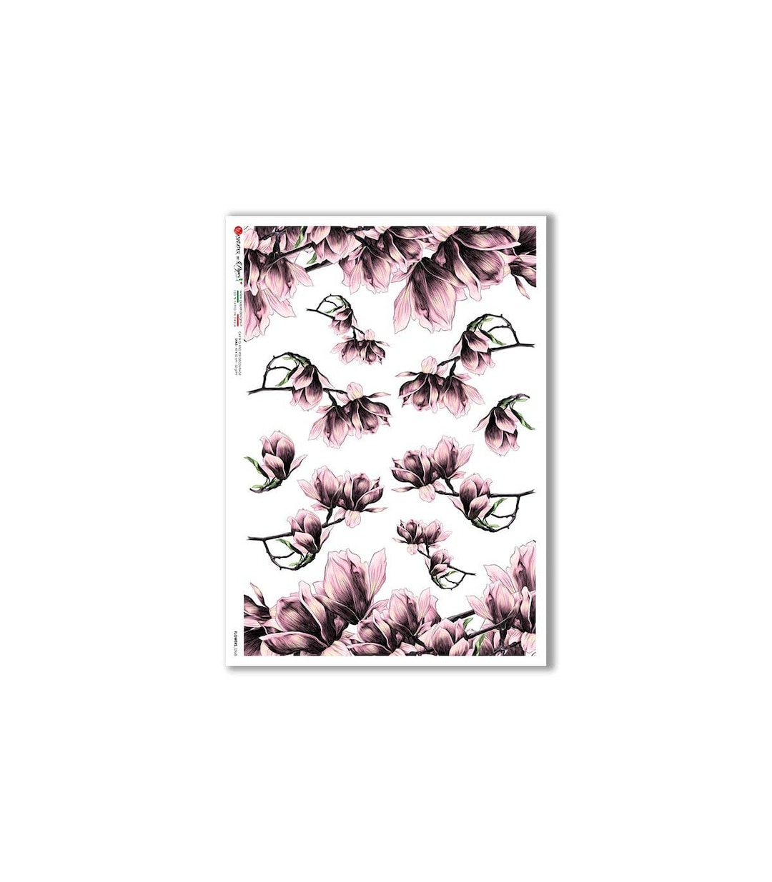 Paper Designs Rice Paper - Flowers - Flower Rice Paper - Decoupage Rice ...