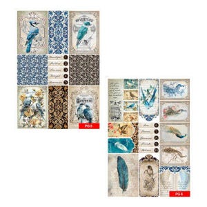 Paper Designs Vintage Birds Junk Journal Kit - Junk Journal Set ...