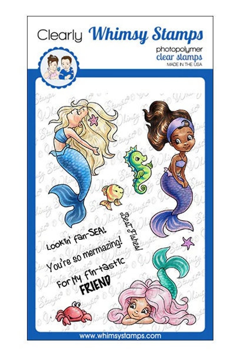 Mermaid Moments Clear Stamps Mermaid Cling Stamp Clear - Etsy