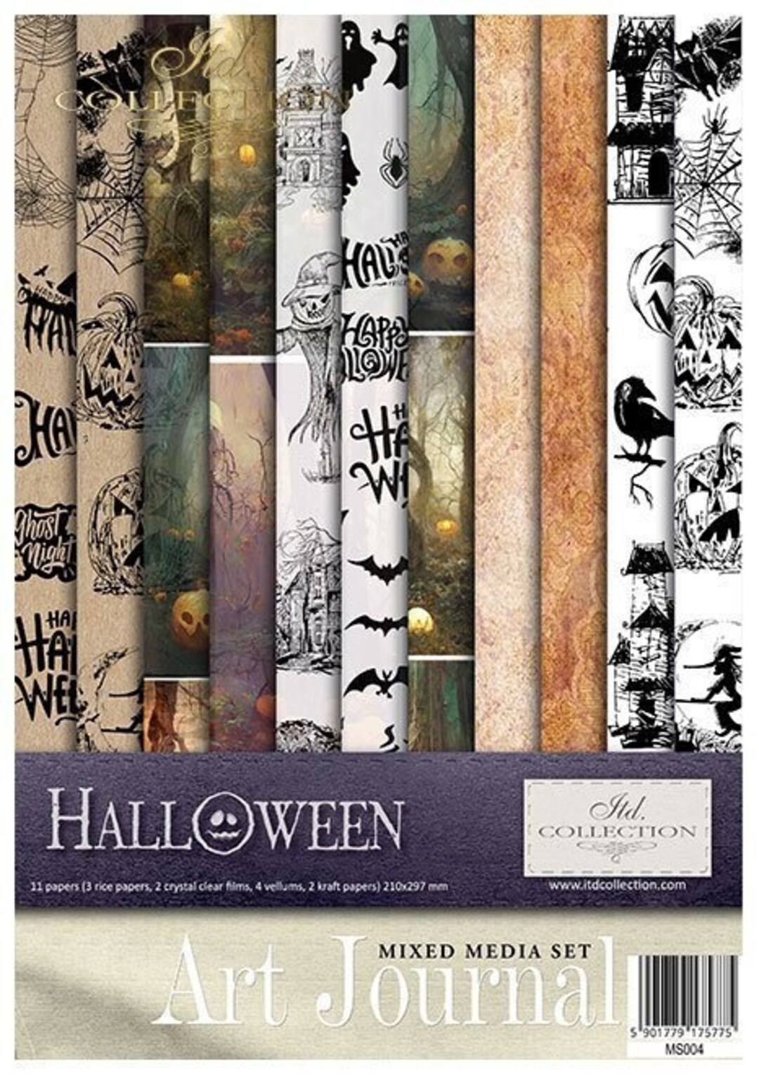 ITD Collection Halloween Mixed Media Rice Paper - Creative Set ...