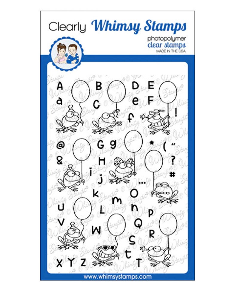 Whimsy Stamps Aifrogabet Clear Stamps - Clear Cling Stamps - Frog Cling ...