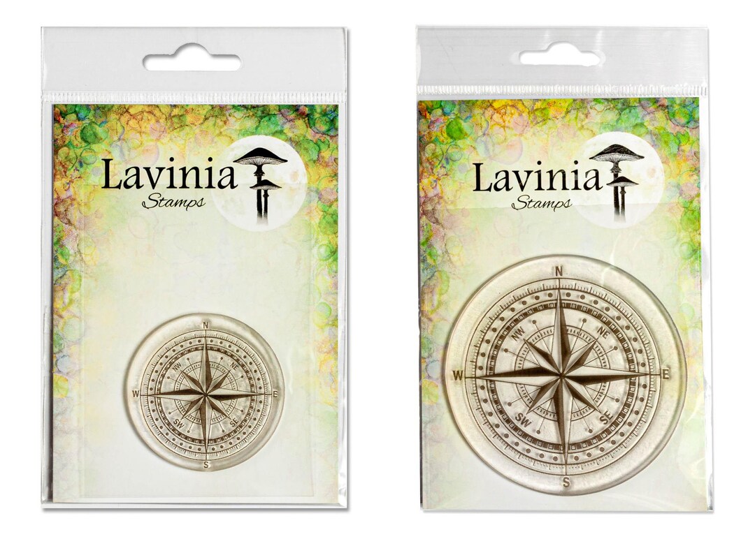 Lavinia Stamps Compass Set - Large Compass Stamp - Clear Cling Stamp ...