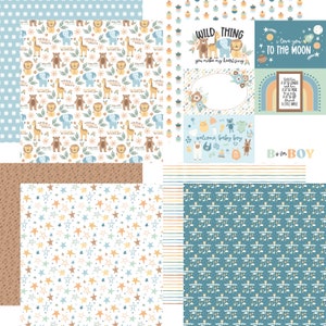 Echo Park 6x6 Our Baby Boy Paper Pad - Double Sided Paper - 6x6 Paper ...