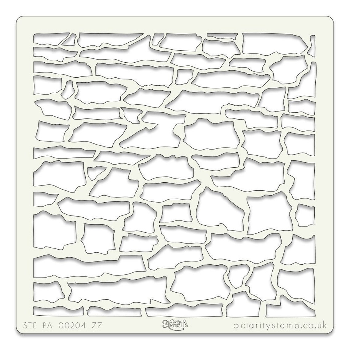 Stone Wall Stencil Clarity Stencil Background Stencil | Etsy
