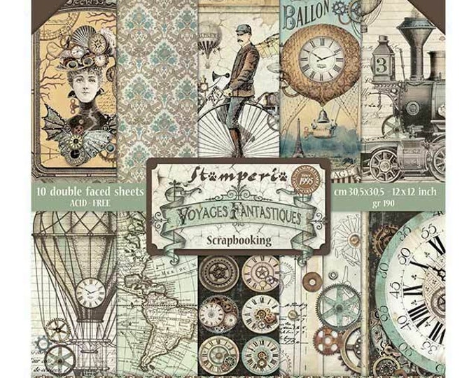 Stamperia 12x12 Clockwise Cardstock Double Sided Cardstock 12x12 ...