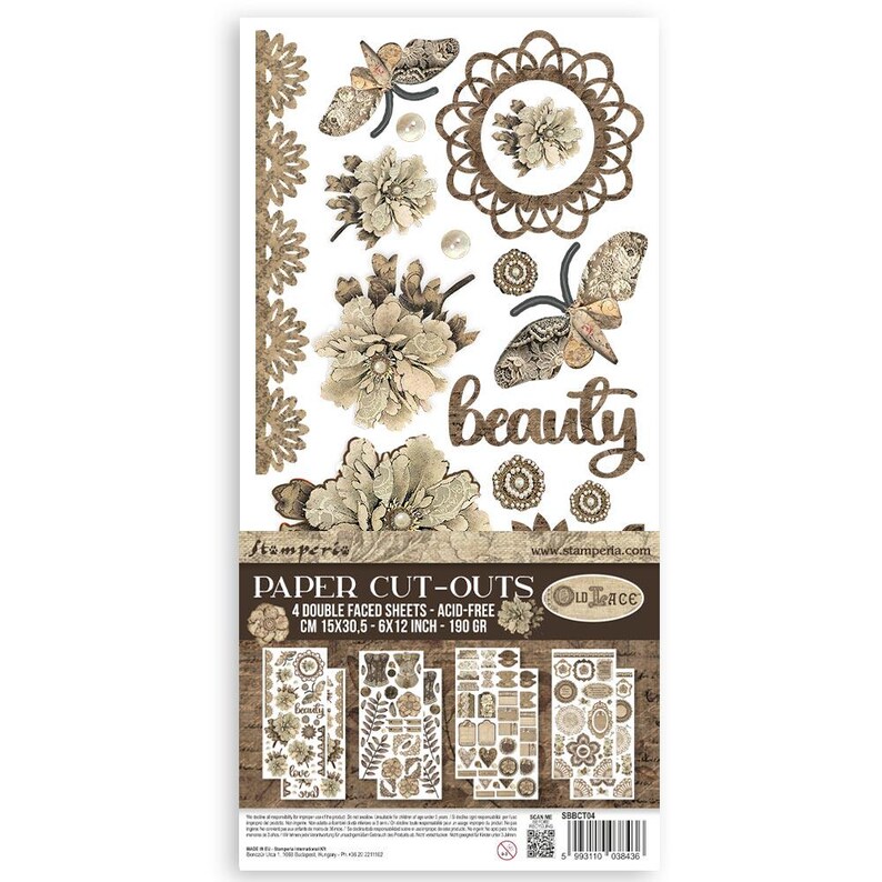 Stamperia Old Lace Paper Cut Outs - Stamperia - Paper Cut Outs - Double ...