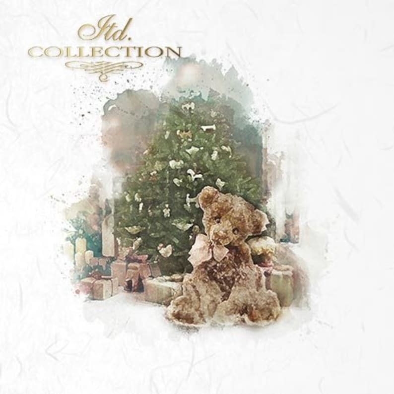 MINI Teddy Bear Christmas Rice Paper Set ITD Rice Paper - Etsy