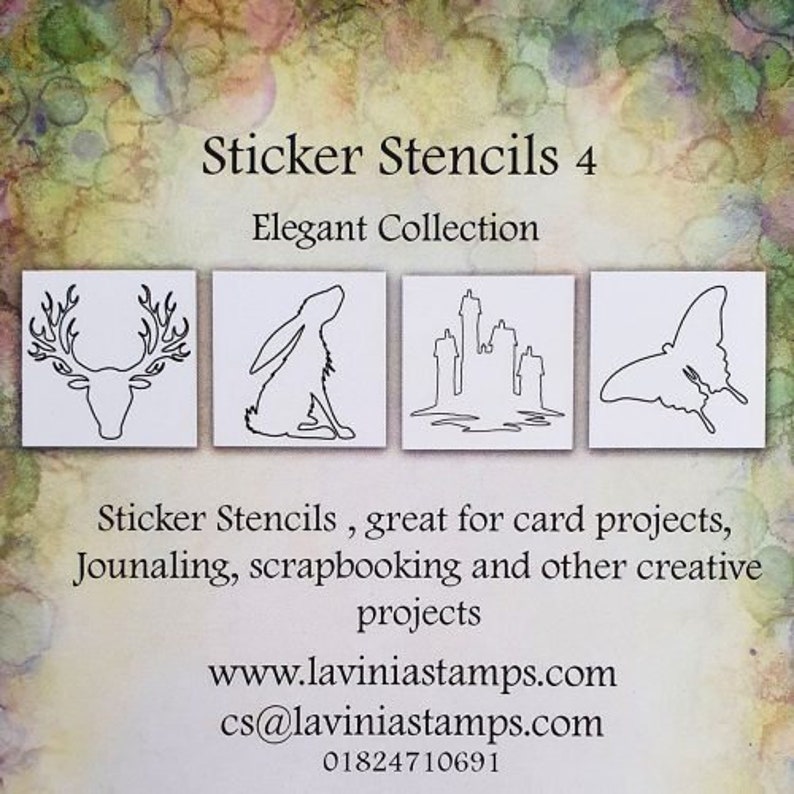 Lavinia Stamps Elegant Collection Sticker Stencils - Lavinia Stencil ...