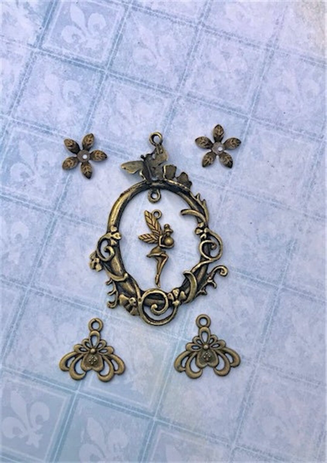 Blue Fern Pixie Frame Charms - Fairy Whispers Charm - Fairy Whispers ...