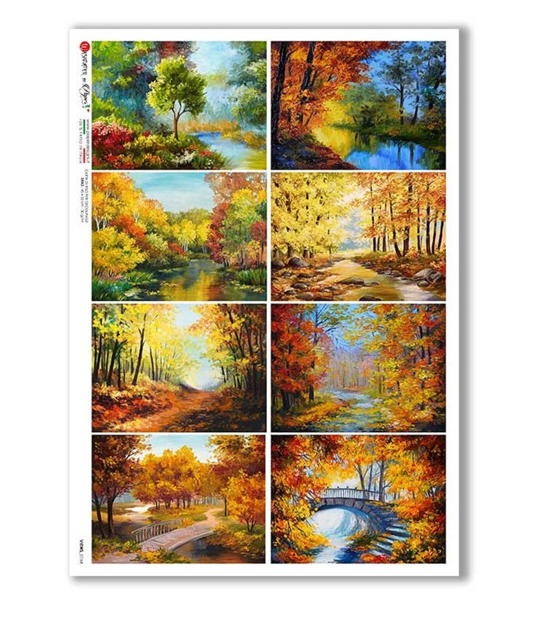 Paper Designs Rice Paper - Landscape Paper - Views Rice Paper ...