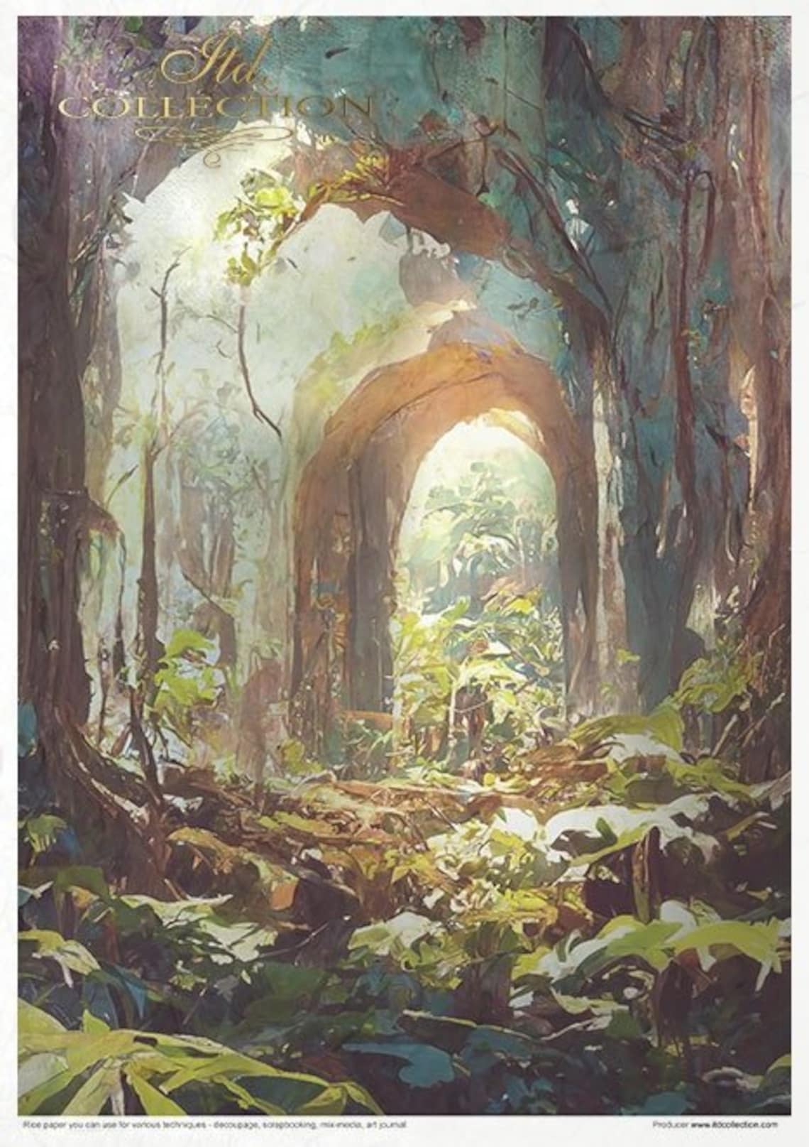 Mysterious Forest A4 Rice Paper Set - Rice Paper Set - Forest Rice ...