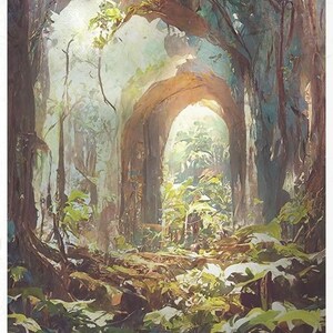 Mysterious Forest A4 Rice Paper Set - Rice Paper Set - Forest Rice ...