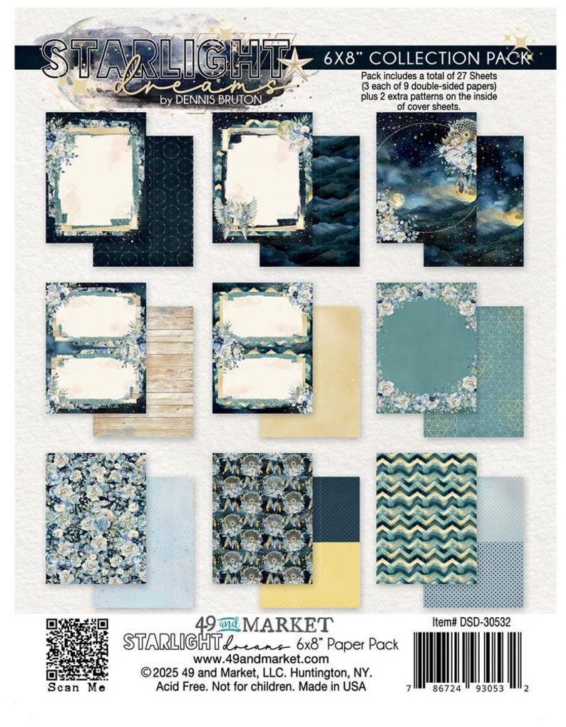 49 and Market 6x8 Starlight Dreams - 49 & Market - 6x8 Cardstock ...