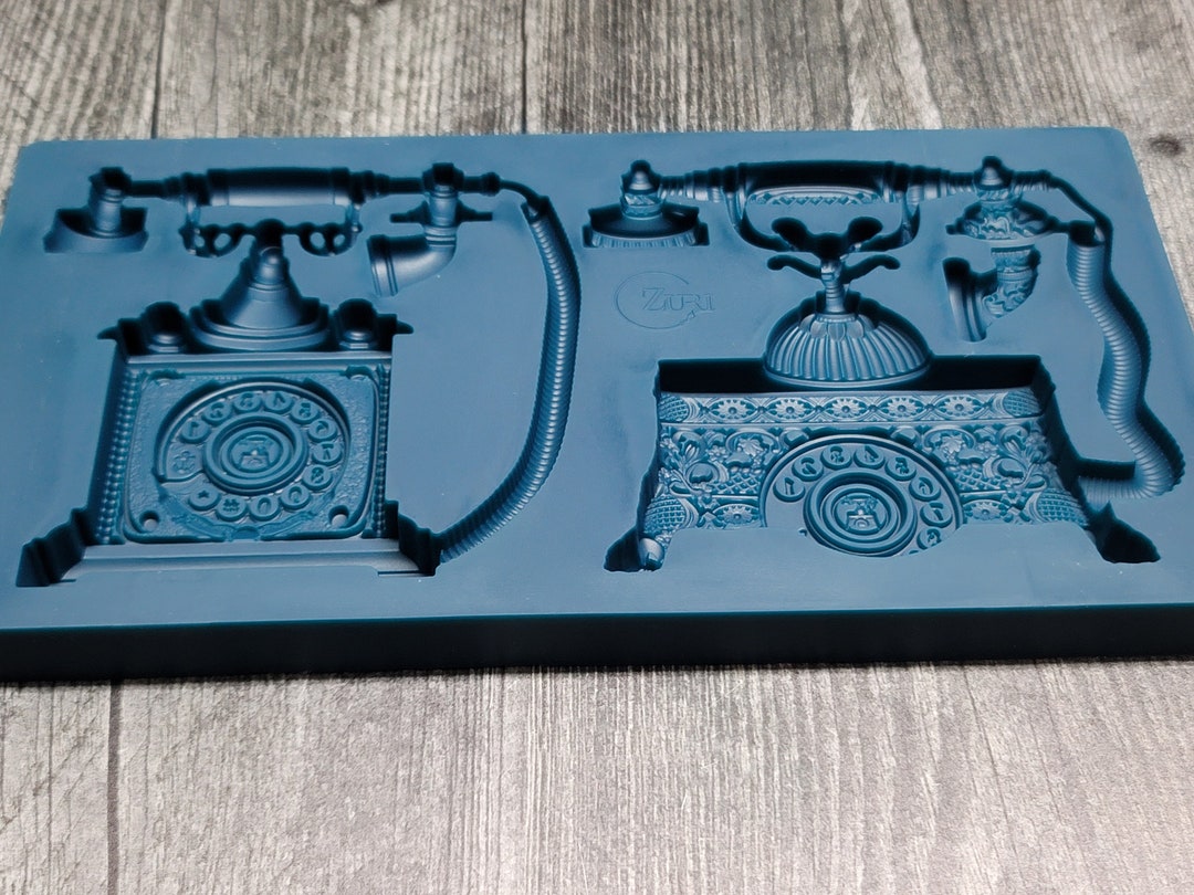 Zuri Designs Vintage Phones Silicone Mold - Zuri Molds - Mould ...