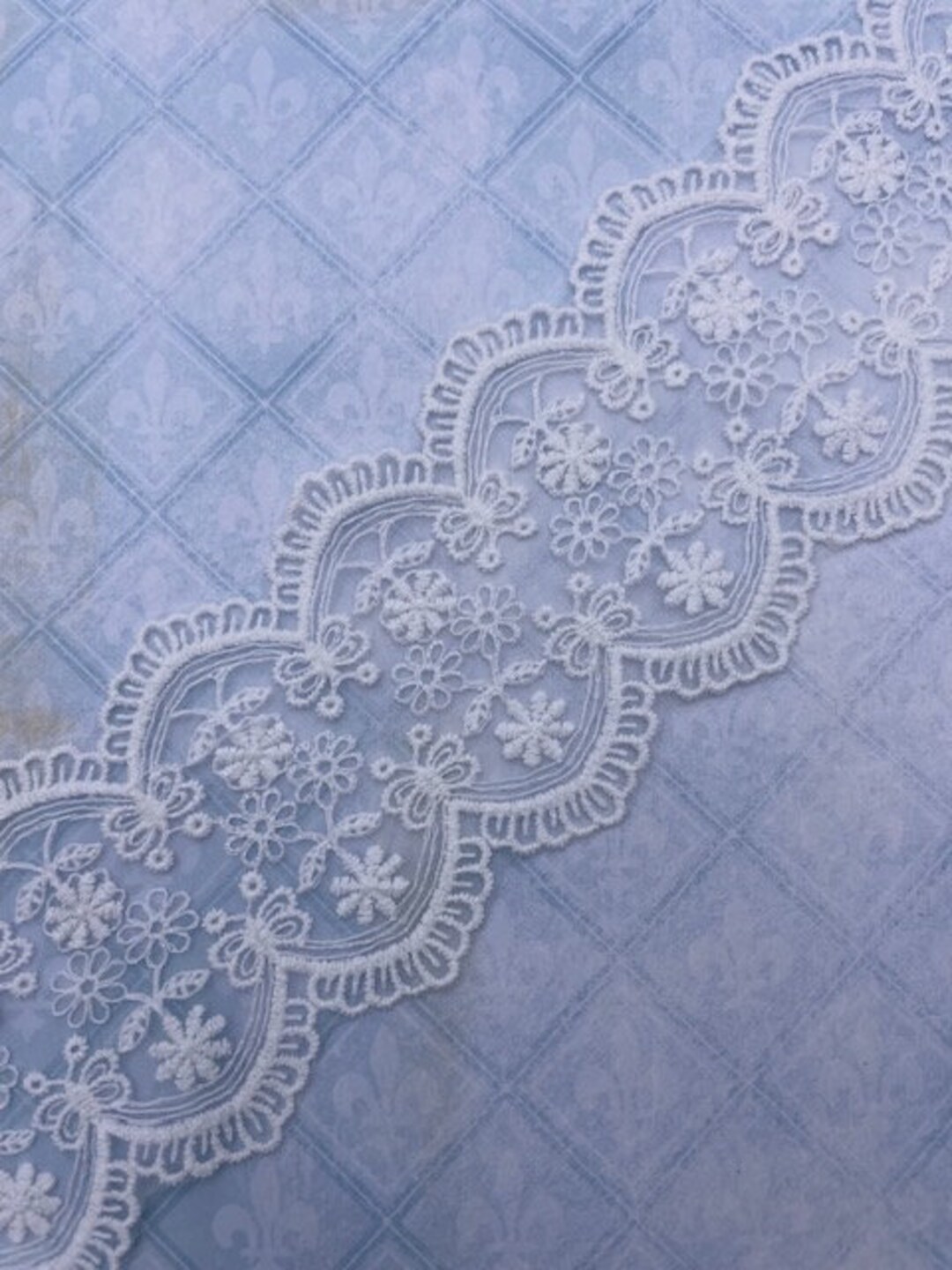 Blue Fern Lace 82 - Life's Vignettes Collection - Vintage Embroidered ...