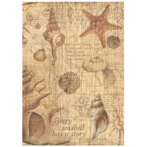 Stamperia A4 Sea Land Rice Paper - Decoupage Rice Paper - Steampunk ...