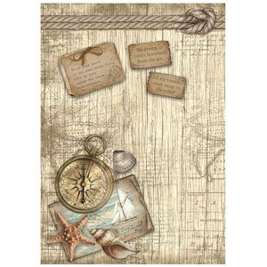 Stamperia A4 Sea Land Rice Paper - Decoupage Rice Paper - Steampunk ...