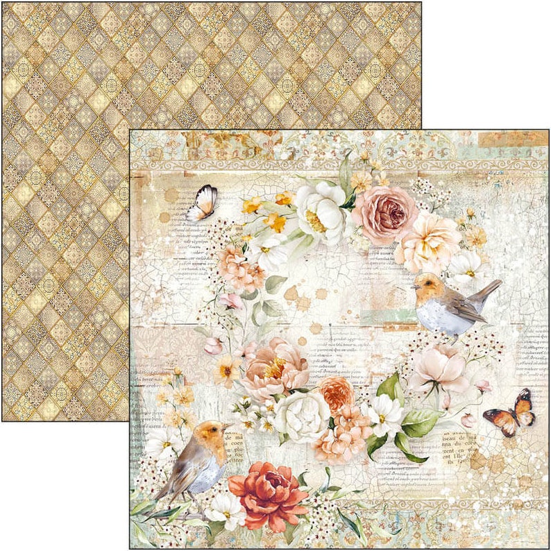 Ciao Bella 8x8 Reign of Grace Cardstock - 8x8 Cardstock - Double-sided ...
