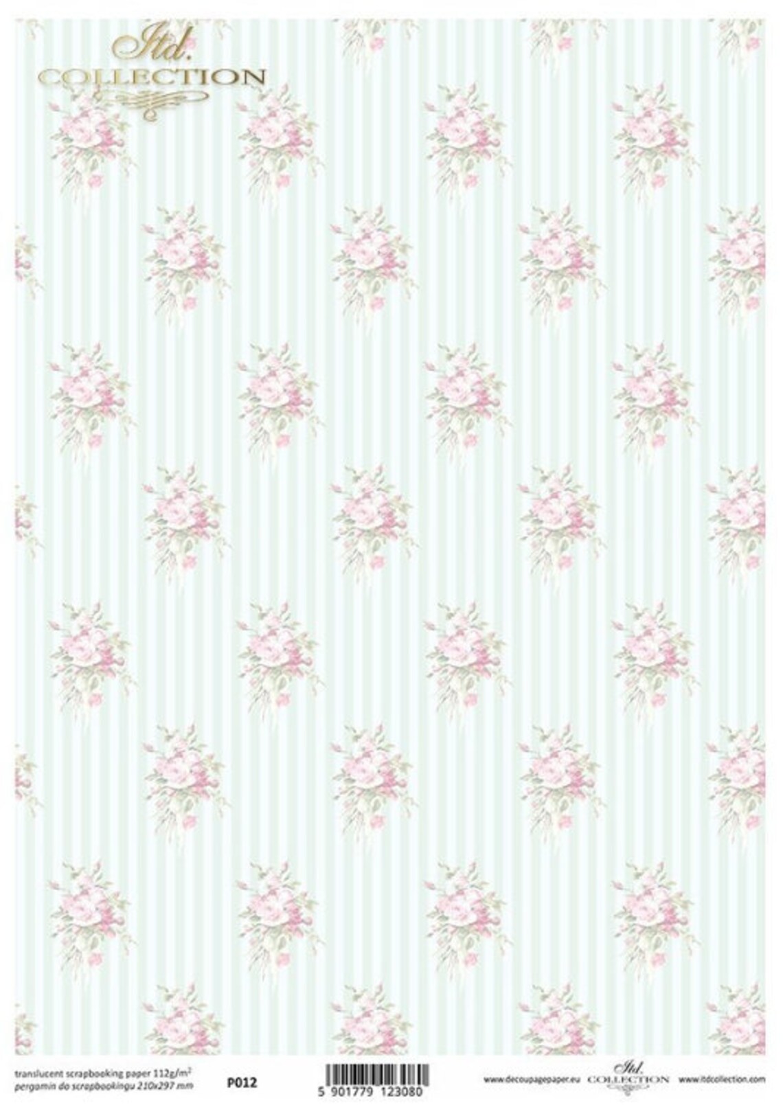 Translucent Parchment - Shabby Chic Flowers - ITD Collection - Vellum ...
